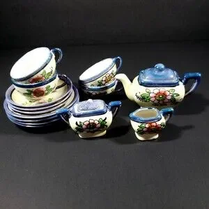 Unbranded | Toys | Vintage 95s Japanese Lusterware 14 Piece Tea Set ...